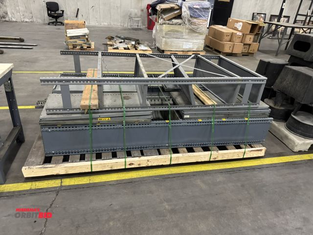 Orbitbid.com - Lot 1-2687 - Skid of bolted together steel shelving unit ...
