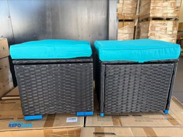 Repocast.com - Lot 2-26953 - Storage Stool BSD-2, Black and Teal ...