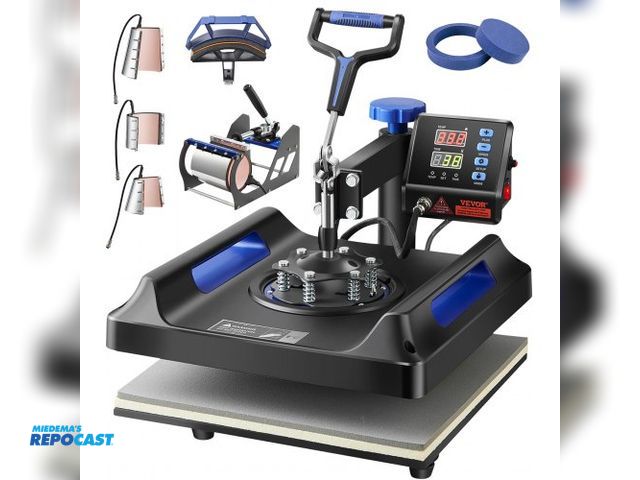 Repocast.com - Lot 2-26681 - VEVOR Heat press machine 8 in 1 combo ...