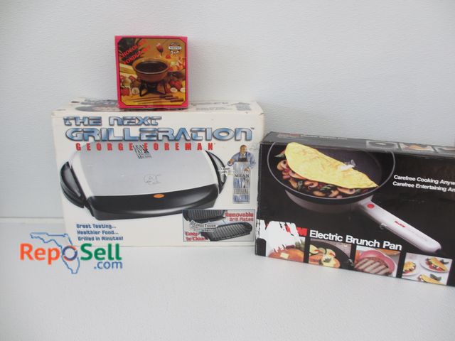 Reposell.com - Lot 31-3163 - Kitchen Lot: George Foreman Grille, Brunch ...