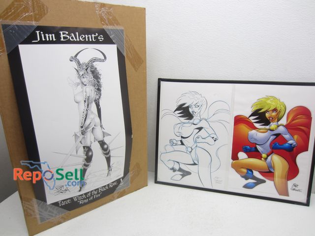 Reposell.com - Lot 31-4420 - (3) Signed Pieces of Comic Art: 2 - Pat ...
