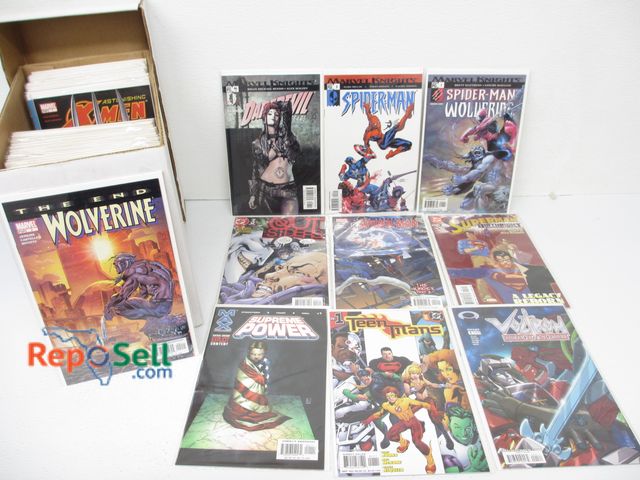 Reposell.com - Lot 31-6340 - Approx. 100 Comic Books in Comic Box ...