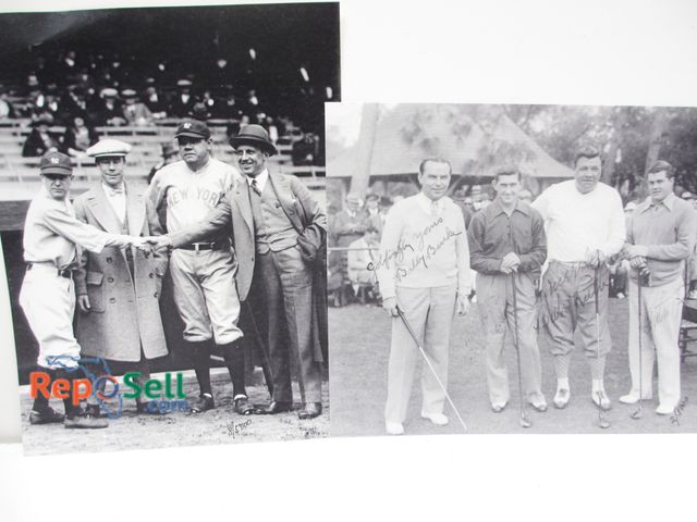 Reposell.com - Lot 31-6043 - (2) Vintage Photos: Babe Ruth, Billy Burke ...