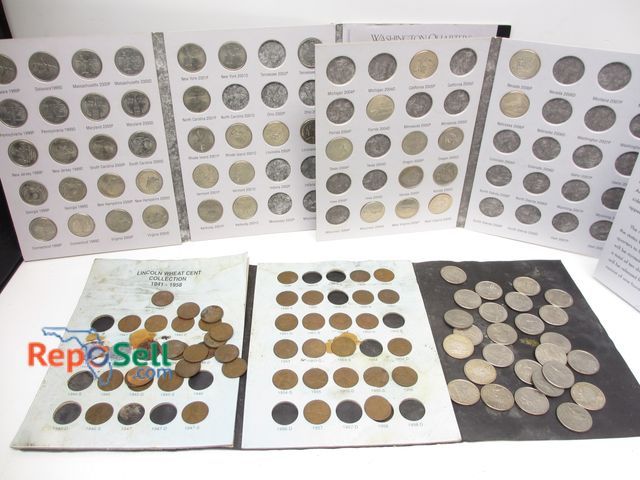 Reposell.com - Lot 31-1022 - (2) State Quarter Coin Booklets (partial ...