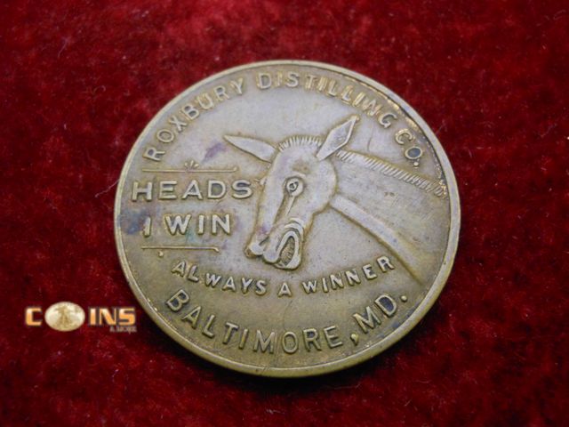 Coins & More Auction - Lot 36-485759 - Heads and Tails Token, Baltimore ...