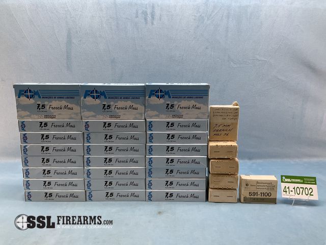SSL Firearms - Lot 41-10702 - Mixed Lot of (530) RNDS 7.5 FRENCH Ammunition