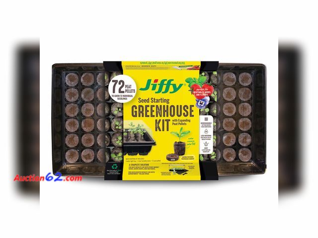 Auction62.com - Lot 44-194m - Jiffy Seed Starter Tray Kit, 72 Cell 36mm ...