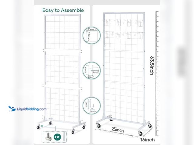 LiquidBidding - Lot 49-5426142 - Gridwall Panel Display Stand Rack ...