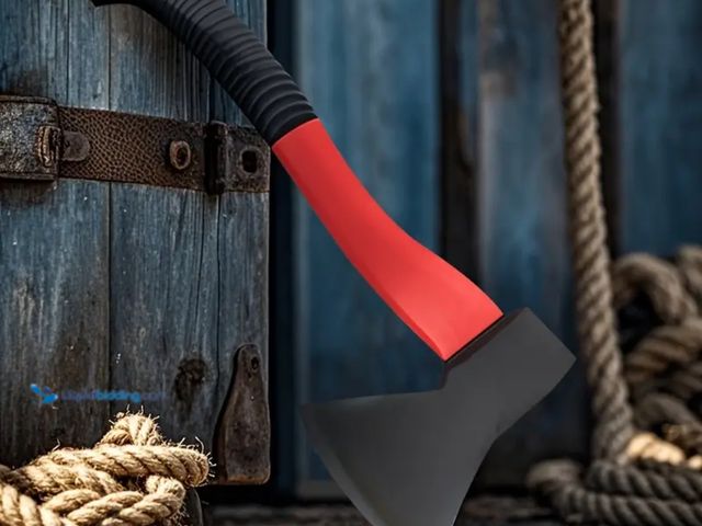 LiquidBidding - Lot 49-1816827 - New Red Carbon Steel Camping Axe