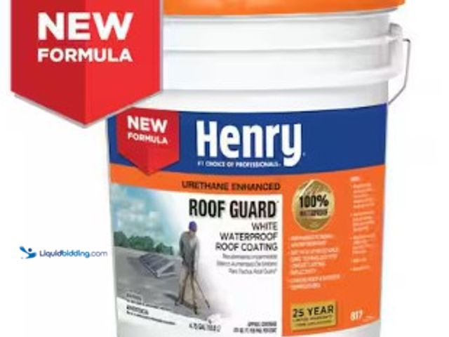 LiquidBidding - Lot 49-1509921 - Henry 817 Roof Guard White Urethane ...