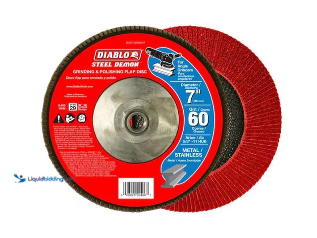 LiquidBidding - Lot 49-1559159 - 7 in. 60-Grit Steel Demon Grinding and ...