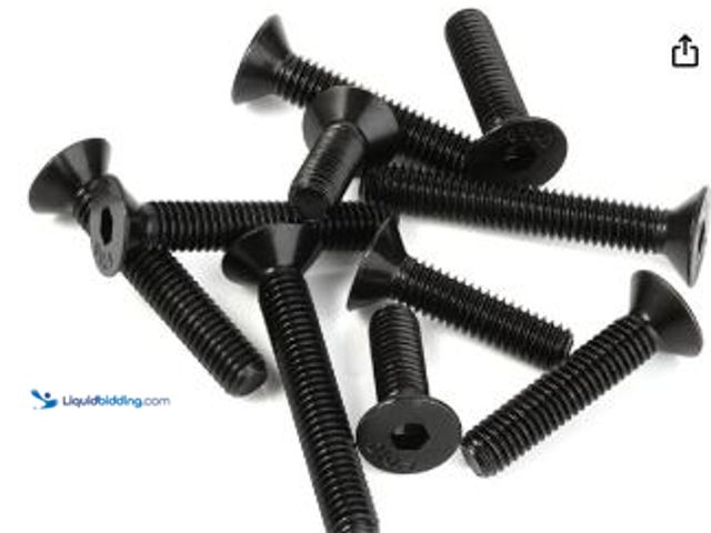 LiquidBidding - Lot 49-5427091 - M5-0.8 x 12mm Flat Head Socket Cap Screws Countersunk Bolts ...