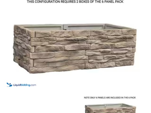 LiquidBidding - Lot 49-1525068 - Landecor Raised Garden Bed Tan/Brown ...