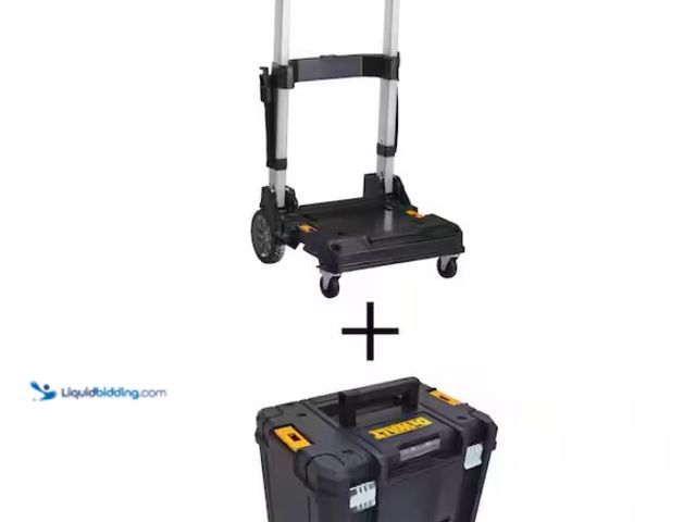 LiquidBidding - Lot 49-1555991 - DEWALT TSTAK Stackable Utility Cart ...