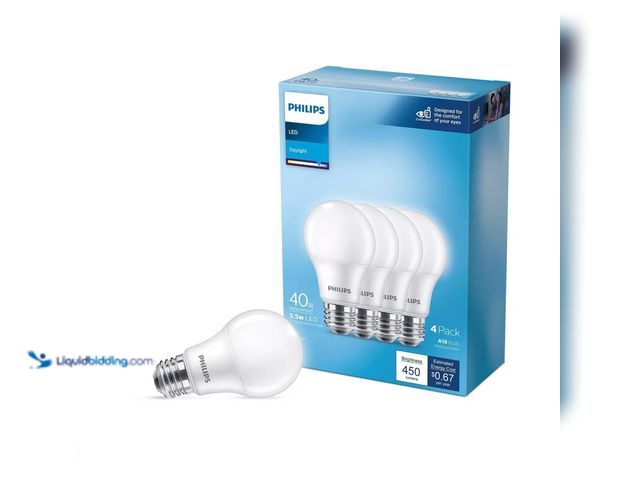 LiquidBidding - Lot 49-5536944 - X16 Philips LED 40-Watt and 60-Watt ...