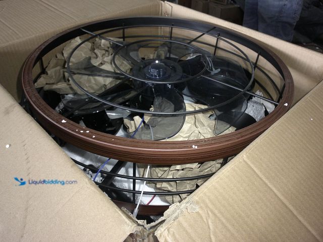 LiquidBidding - Lot 49-1522131 - LEDIARY 18 inch Black Caged Ceiling ...