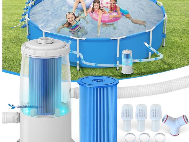 LiquidBidding - Lot 49-1512512 - 1000 Gallon Above Ground Pool Filter ...