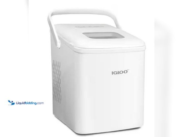 LiquidBidding - Lot 49-1518604 - IGLOO 26 lbs. Self Cleaning Ice Maker with Carrying Handle ...