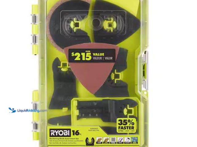 LiquidBidding - Lot 49-1564856 - RYOBI 16-Piece Oscillating Multi-Tool ...
