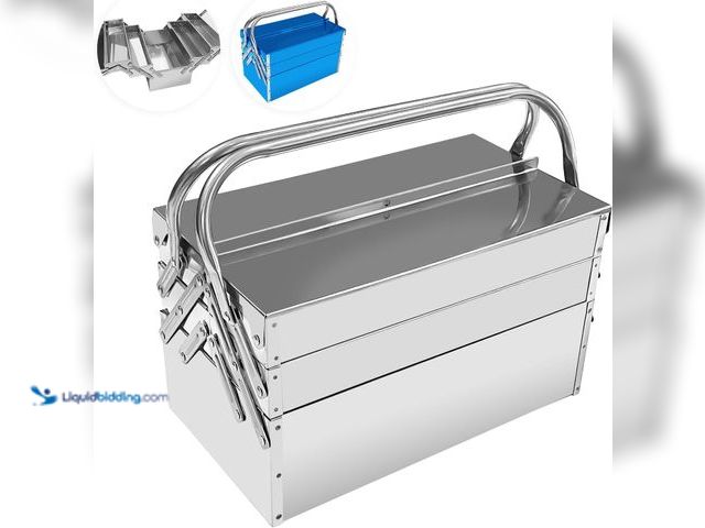 LiquidBidding - Lot 49-5429156 - Metal Cantilever Tool Box, 3-Tier 5 ...