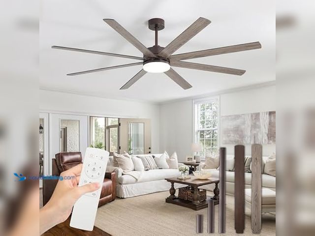 LiquidBidding - Lot 49-3527027 - 65 Inch Ceiling Fan with Light and ...