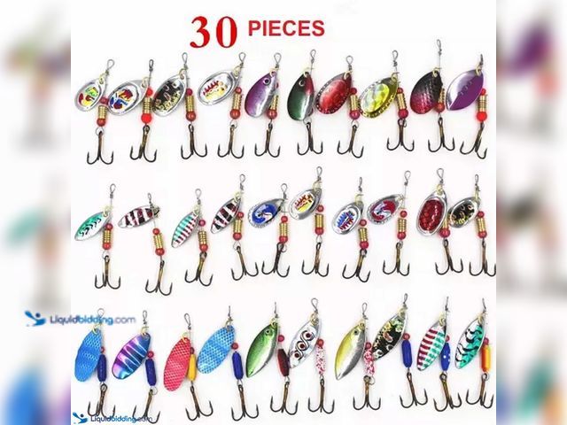 LiquidBidding - Lot 49-5388654 - Fishing Spinner Bait Lures 30 Piece ...