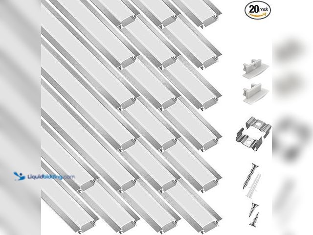 LiquidBidding - Lot 49-1539792 - 20-Pack 6.6ft/2Meter Silver Recessed ...