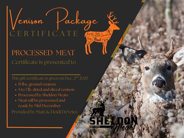 Miedema Charity Auctions - Lot 499-180 - Venison Meat Bundle: Includes ...