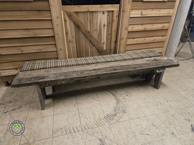 Ridofstuff.com - Lot 53-986 - Outdoor Long Sturdy Heavy Wooden Bench ...