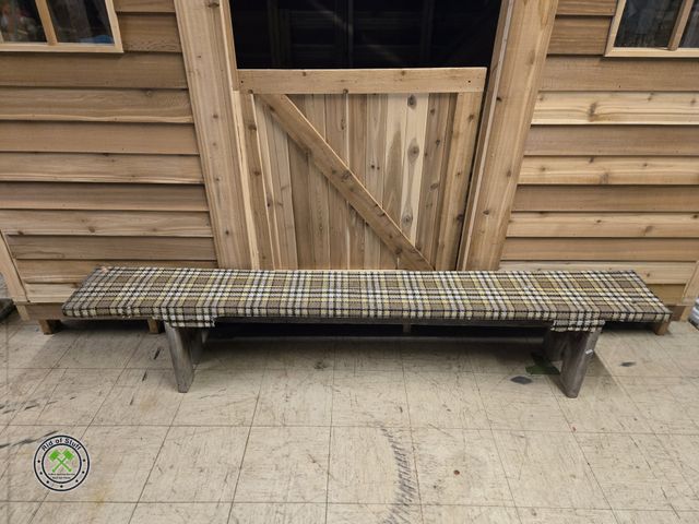 Ridofstuff.com - Lot 53-985 - Outdoor Long Sturdy Heavy Wooden Bench ...