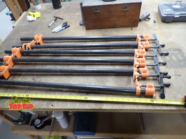 Shoreline Top Bid - Lot 59-18036 - Six 24" Bar Clamps by Pony