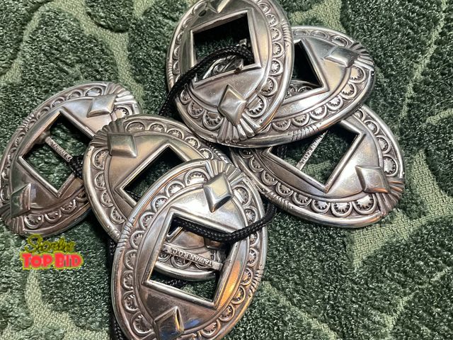 Shoreline Top Bid - Lot 59-31243 - CONCHOS-6 metal conchos for a belt ...