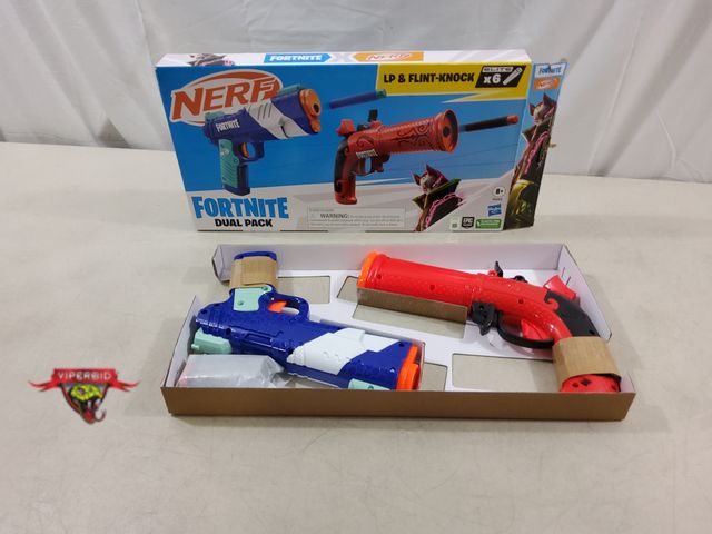 Viperbid.com - Lot 7-127592 - Nerf Fortnite Dual Pack LP & Flint-Knock ...