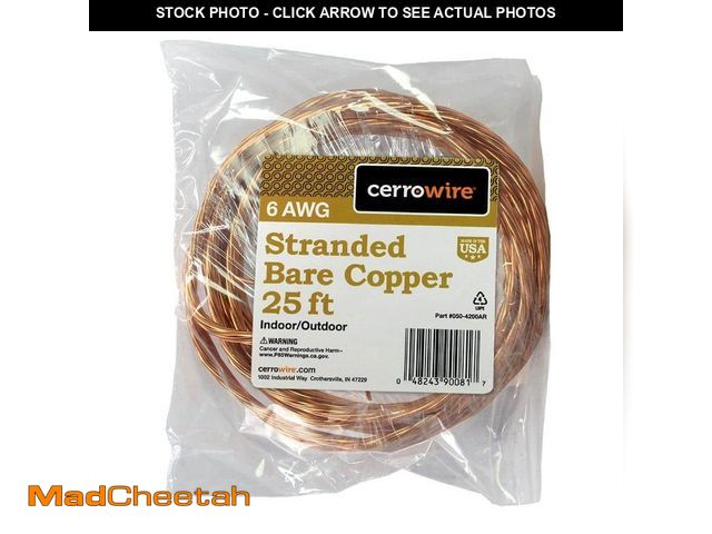 MadCheetah.com - Lot 74-13308489 - Cerrowire 25 ft. 6-Gauge Stranded SD ...