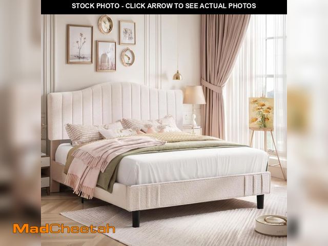 MadCheetah.com - Lot 74-12264139 - VECELO Queen Size Bed Frame ...