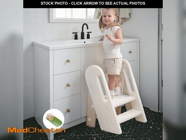 MadCheetah.com - Lot 74-12230382 - hoopyosms Toddler Step Stool for Bathroom Sink Kids Foldable ...