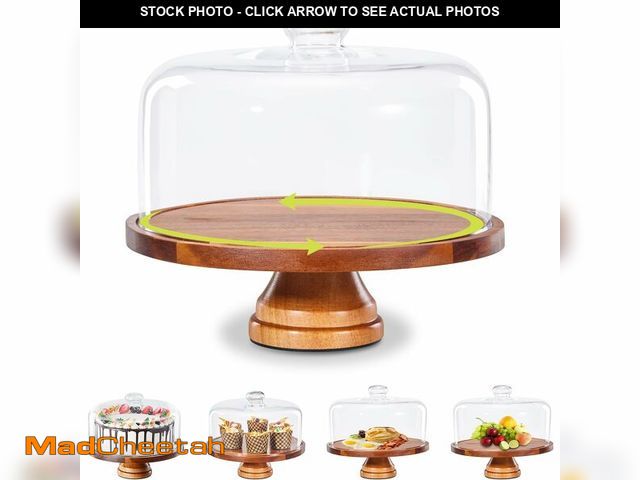 MadCheetah.com - Lot 74-13835036 - Yangbaga Glass Cake Stand with Lid ...