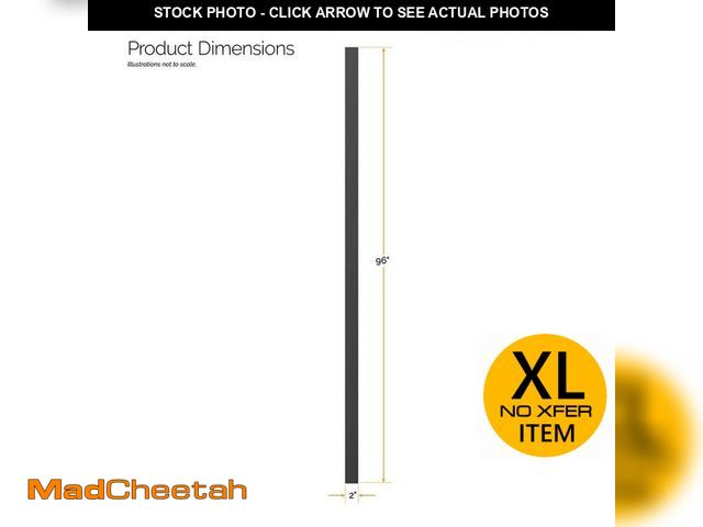 MadCheetah.com - Lot 74-13075563 - OUTDECO 96 in x 2.5 in. x 1in. Black ...