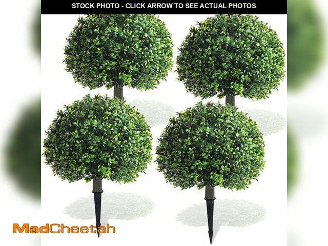 MadCheetah.com - Lot 74-13998213 - Yunlly 4 Pack 18" Artificial Boxwood ...