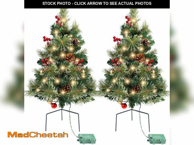 MadCheetah.com - Lot 74-13054913 - 25in Artificial Christmas Trees Set ...