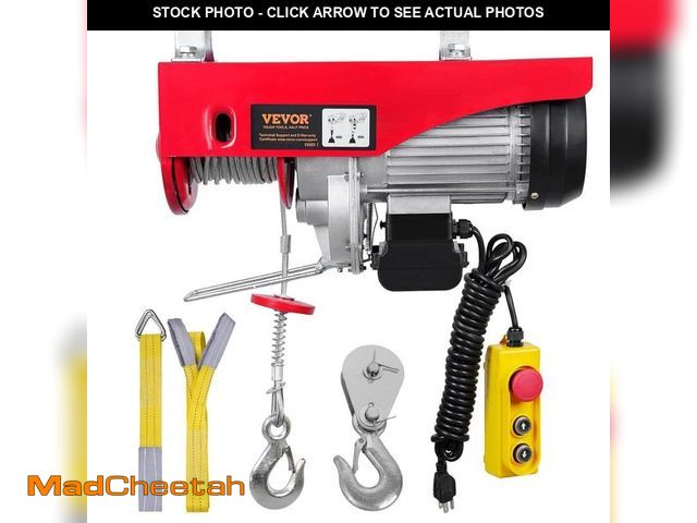 MadCheetah.com - Lot 74-13024343 - VEVOR 880 lbs. Electric Chain Hoist ...