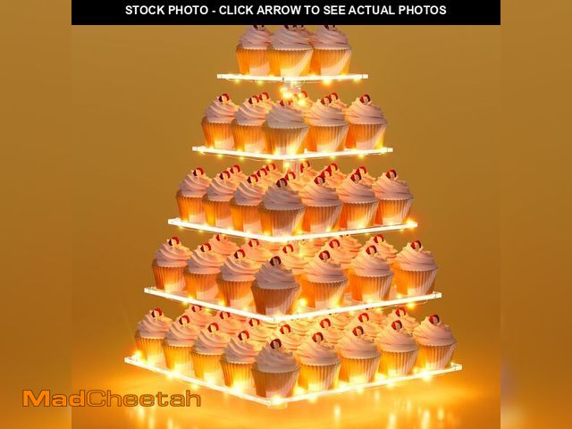 MadCheetah.com - Lot 74-12461064 - weddingwish 5 Tier Acrylic Cupcake ...