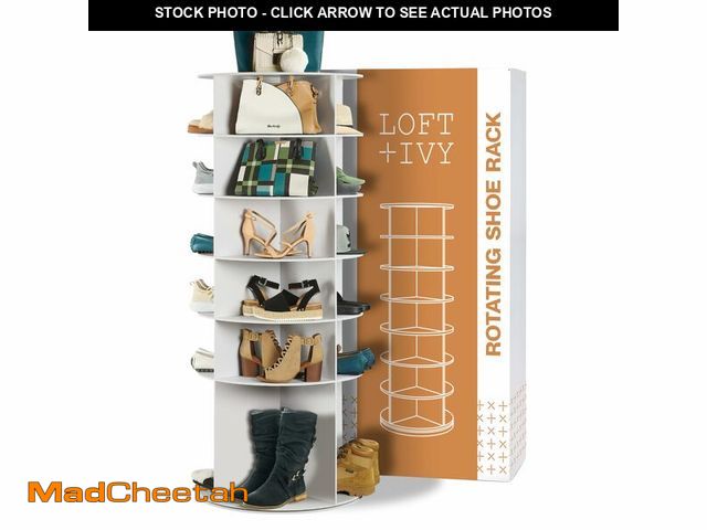 MadCheetah.com - Lot 74-13068943 - LOFT + IVY 7 Tier Rotating Shoe Rack ...