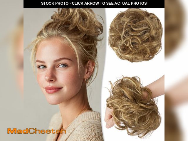 MadCheetah.com - Lot 74-13832759 - RUWISS Messy Bun Hair Piece Human ...