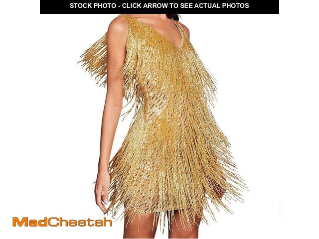 MadCheetah.com - Lot 74-12961385 - houstil V Neck Sequin Dress for ...