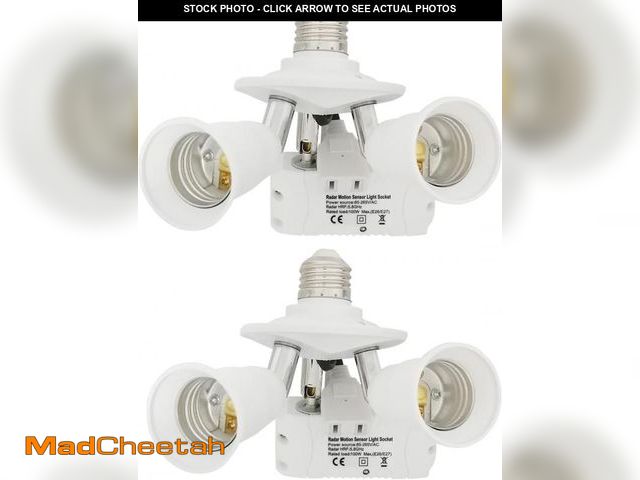 MadCheetah.com - Lot 74-11909271 - Radar Motion Activated Light Sockets ...
