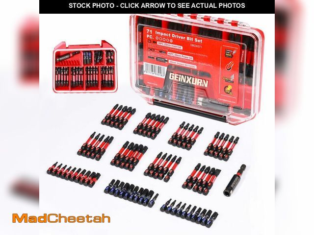 MadCheetah.com - Lot 74-13080234 - Geinxurn Impact Screwdriver Bits Set ...