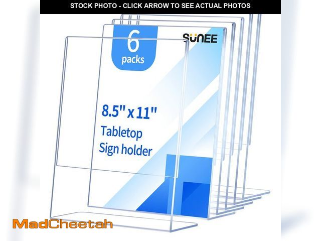 MadCheetah.com - Lot 74-12459586 - SUNEE 6 Packs Clear Plastic Sign ...