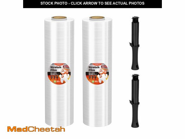 MadCheetah.com - Lot 74-13831180 - MUNBYN Shrink Wrap, Stretch Wrap ...