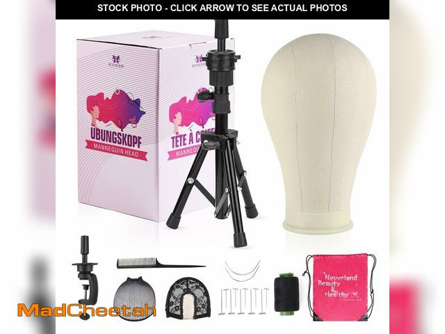 MadCheetah.com - Lot 74-13076555 - 23 Inch Wig Head,Wig Stand Tripod ...
